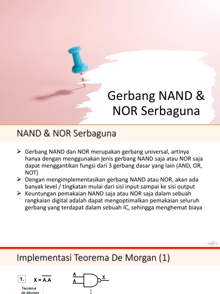 Gerbang NAND dan NOR: Fungsi Universal | PDF | Komputer