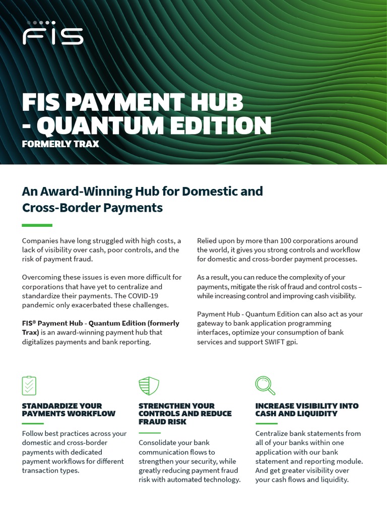 FIS Payment Hub Quantum Edition Product Sheet | Download Free PDF ...