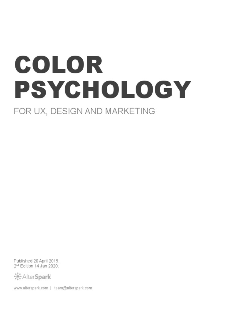 Color Psychology for Design & Marketing | PDF | Color | Light