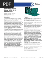 Woodstock Power Co. Cummins DSFAE Spec Sheet | PDF | Radiator | Engines