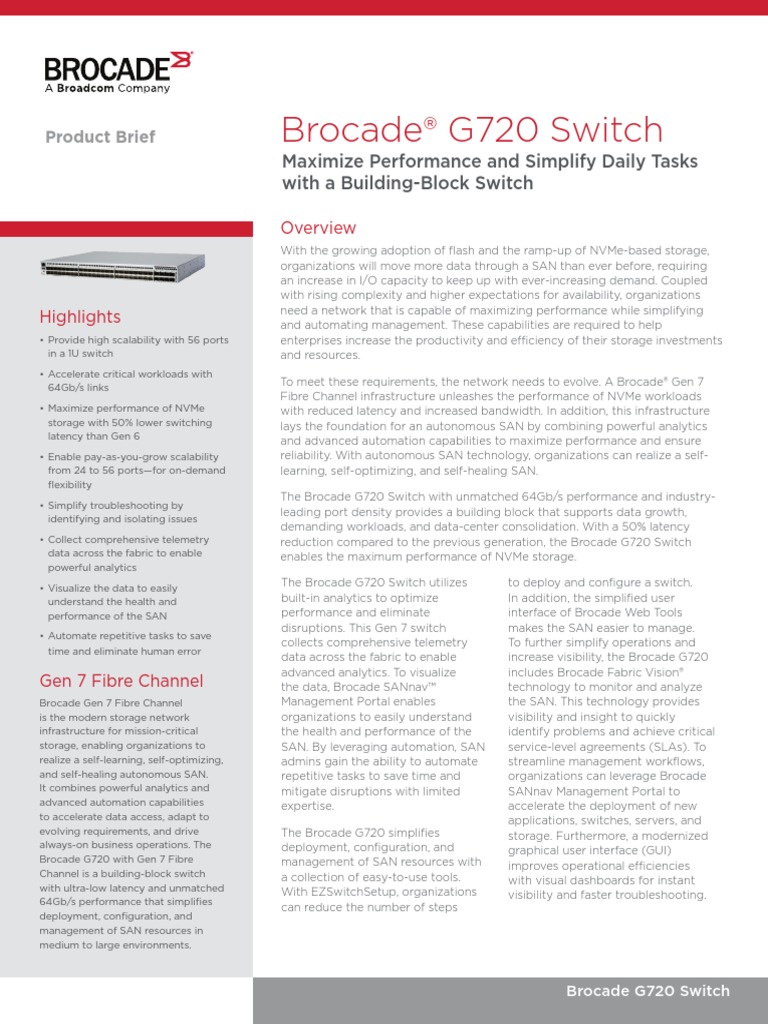 G720 Switch PB100 | PDF | Computer Network | Automation