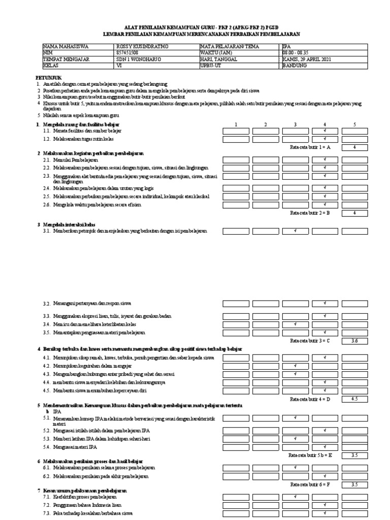 Apkg 2 Siklus 1 | PDF