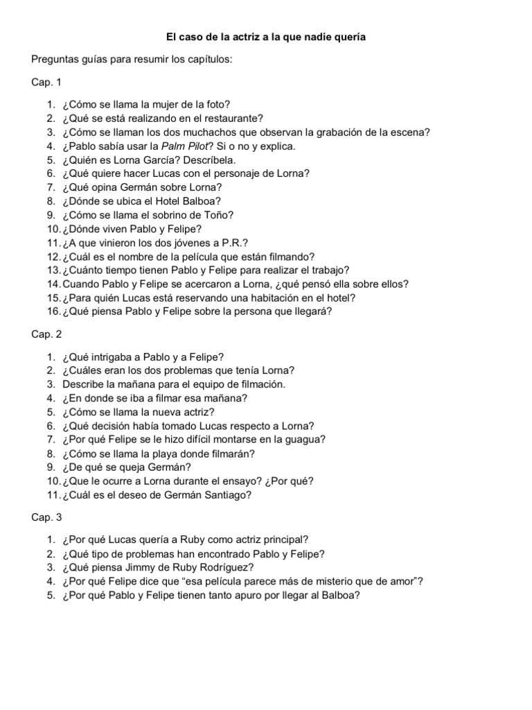 El Caso de La Actriz A La Que Nadie Quería | PDF | Cine