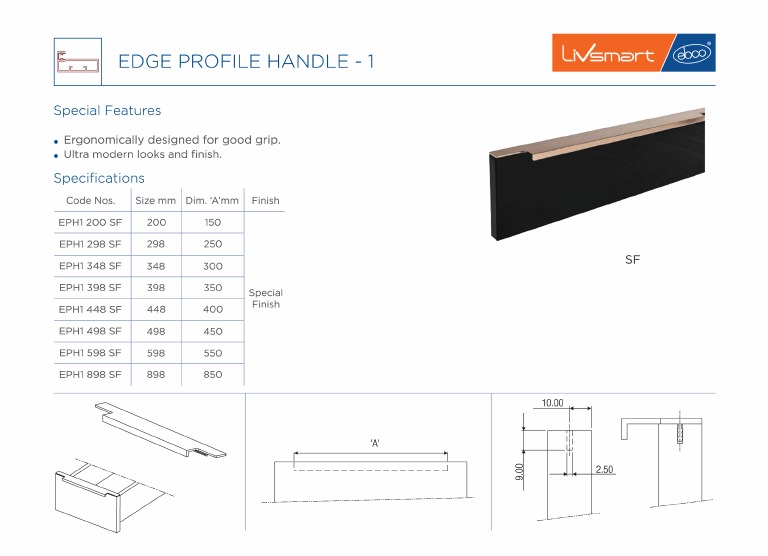 Edge Profile Handle Special Finish Eph | PDF