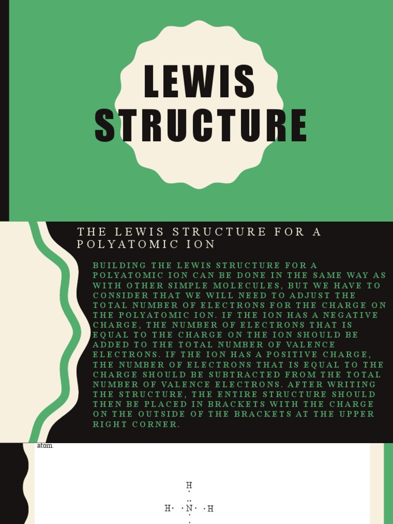 Lewis Structure | PDF | Chemical Bond | Phases Of Matter