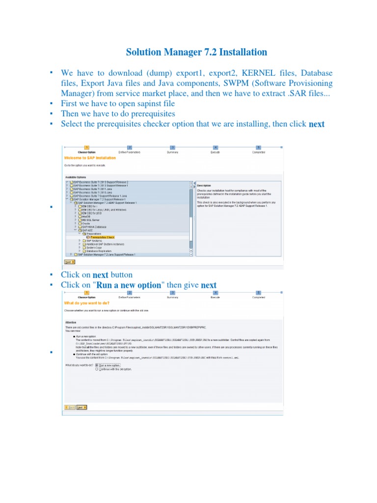 Solution Manager 7.2 Installation | Download Free PDF | Computer File | Software Engineering