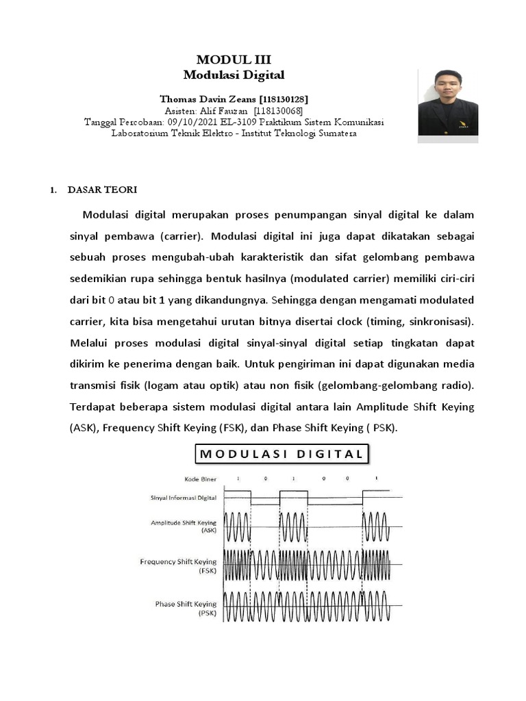 D-3 03 Thomas Davin Zeans 118130128 EL3109 Alif Fauzan | PDF