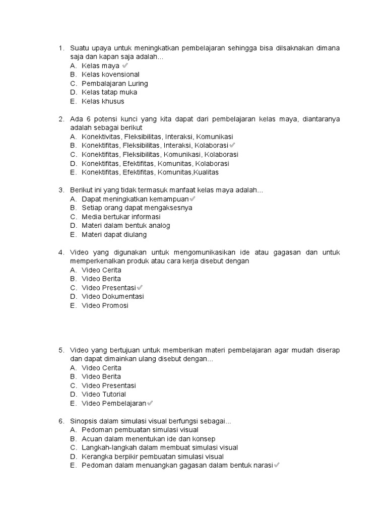 Kisi SIMDIG X.AKL 1 | PDF