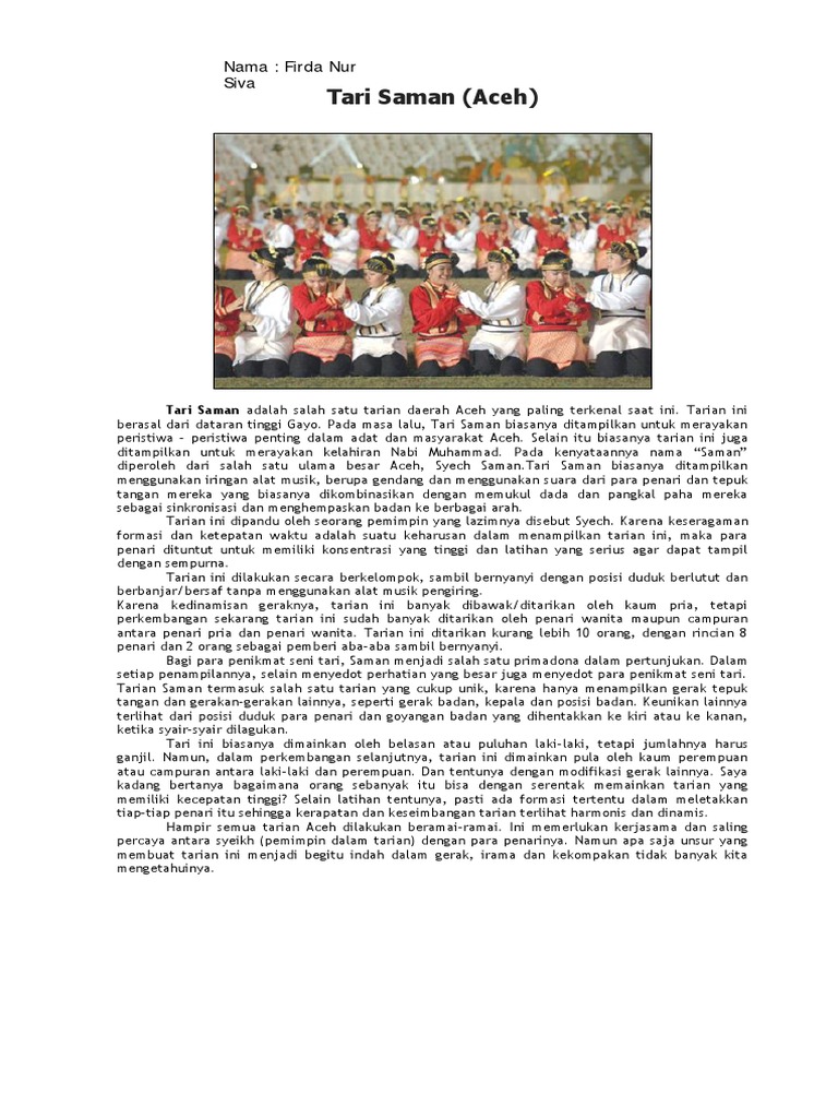 Kliping Tarian Daerah Di Indonesia | PDF