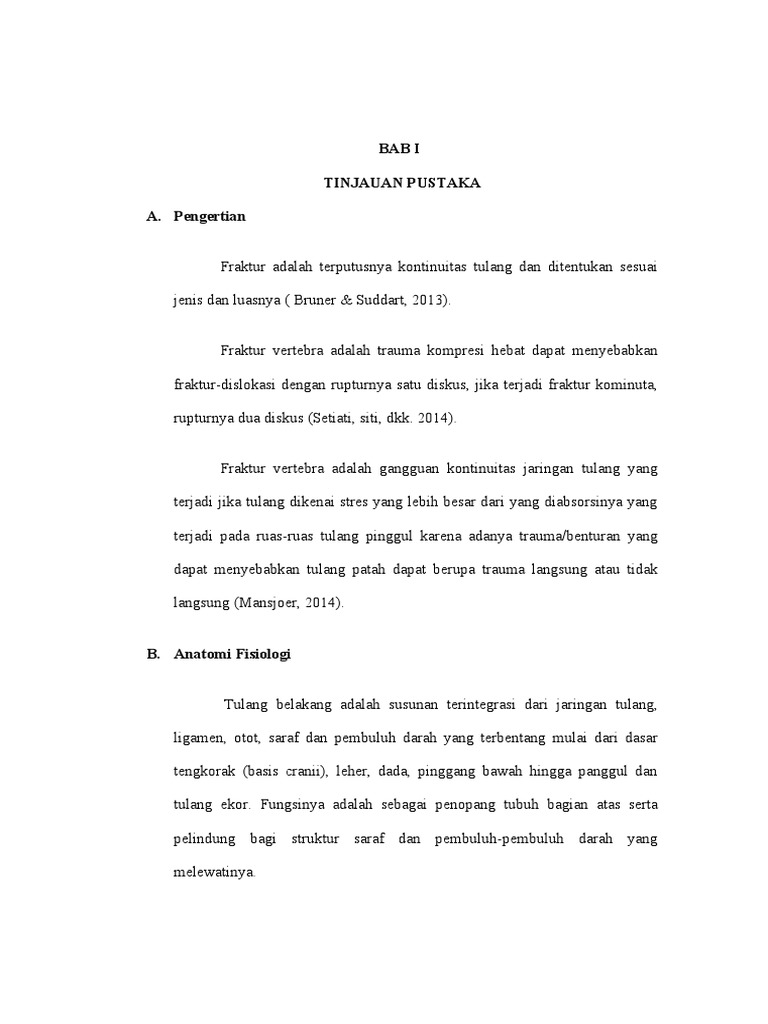 LP Fraktur Vertebra-Fix | PDF