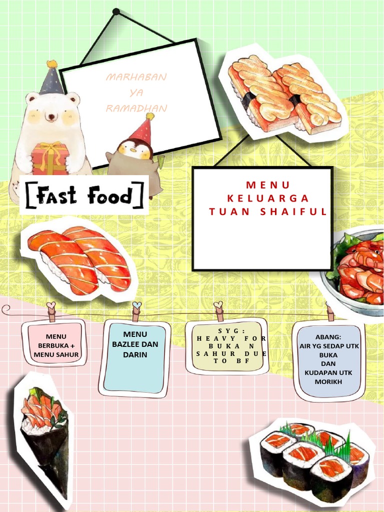 Cute Food Poster | PDF