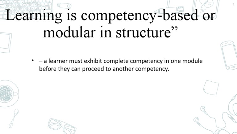Competency-Based Learning Modules | PDF