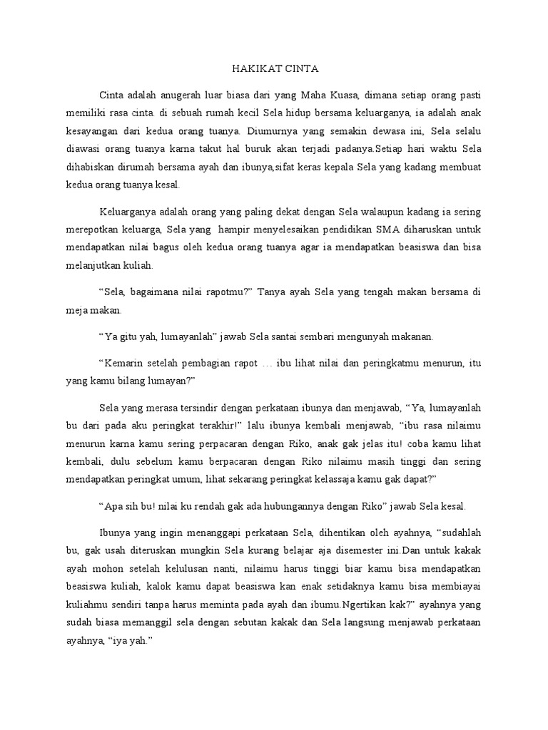 Cerpen Hakikat Cinta | PDF | Puisi