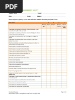 PDF Academic Performance Questionnaire | PDF