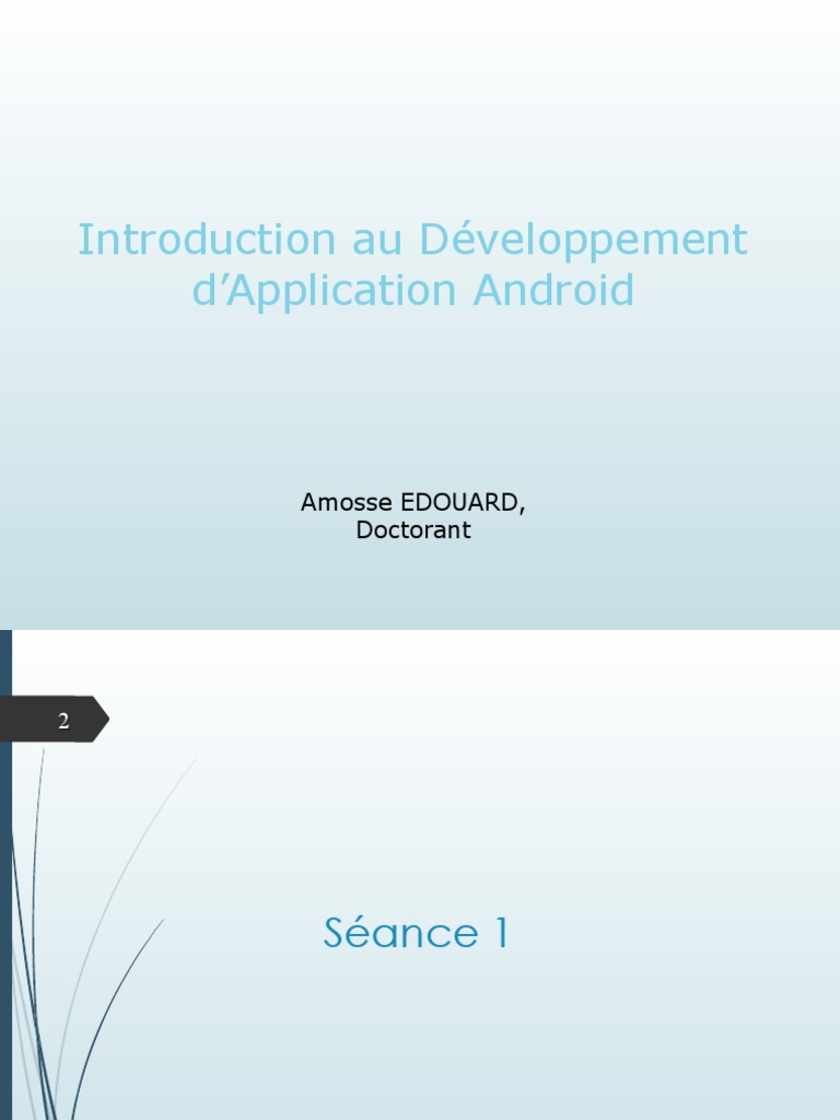 Cours Magistral | PDF | Android (Système d'exploitation) | Java (Langage de programmation)