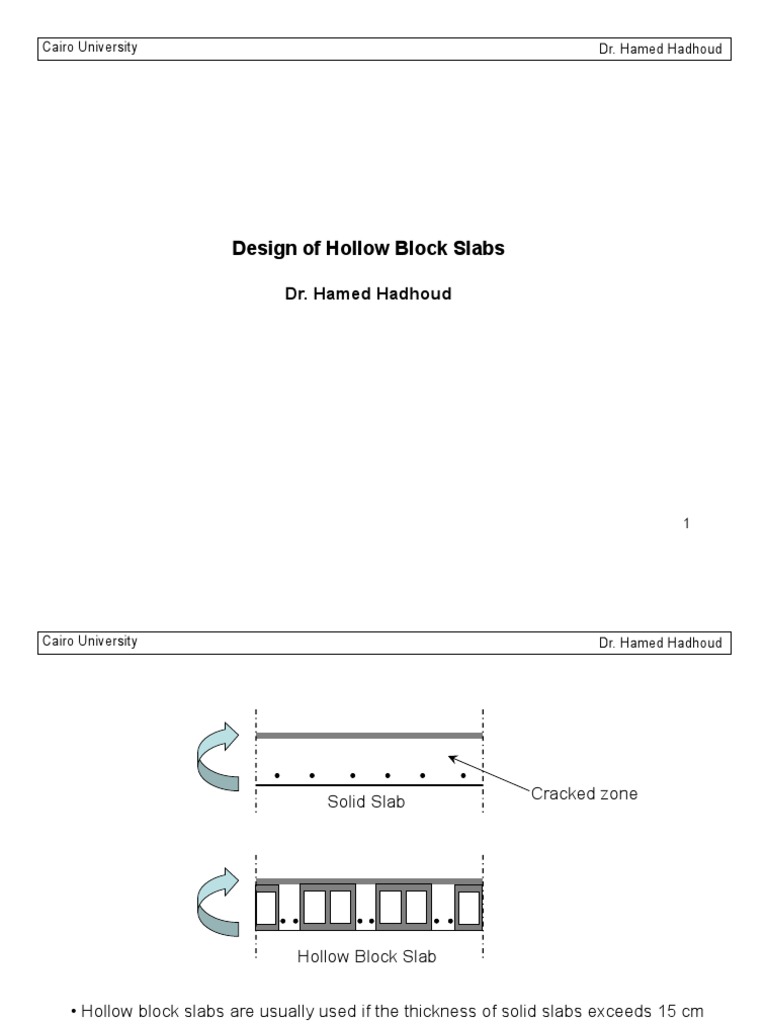 Hollow Block Slab Design Guide | PDF | Civil Engineering | Structural ...