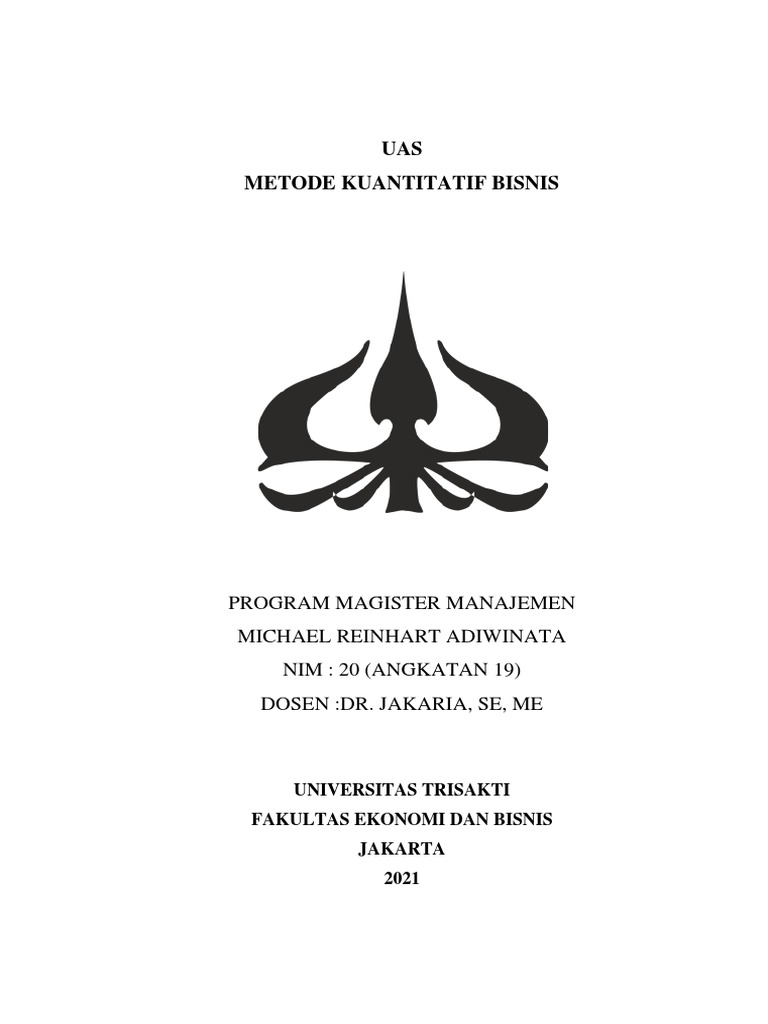 20 - Michael Reinhart - UAS MKB | PDF