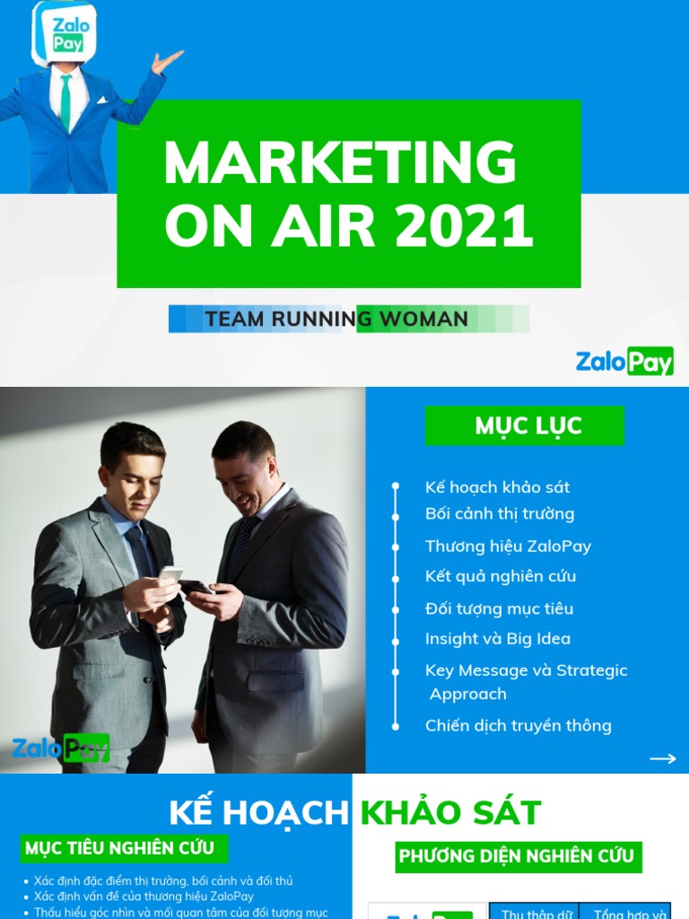 MOA RUNNING WOMAN ĐỀ ÁN ZALOPAY | PDF