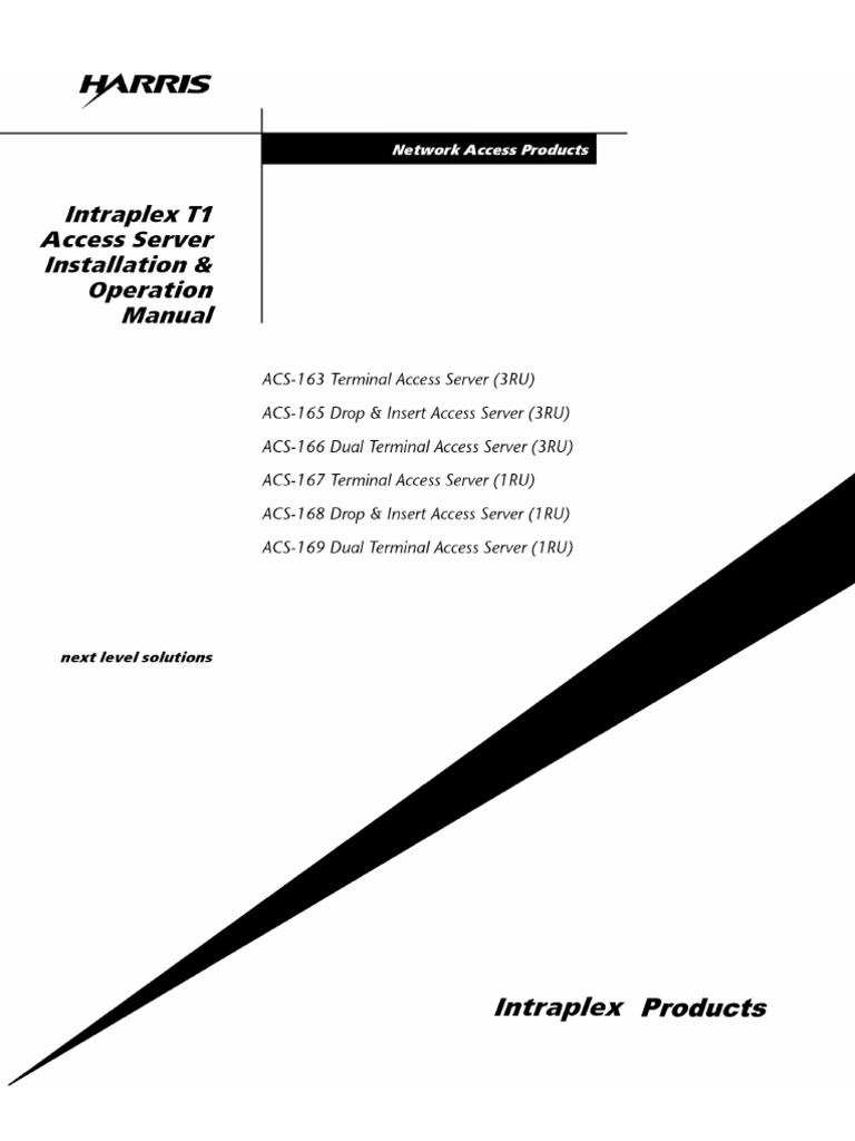 ACS-160 V1.1 Harris | PDF | Menu (Computing) | Electronics
