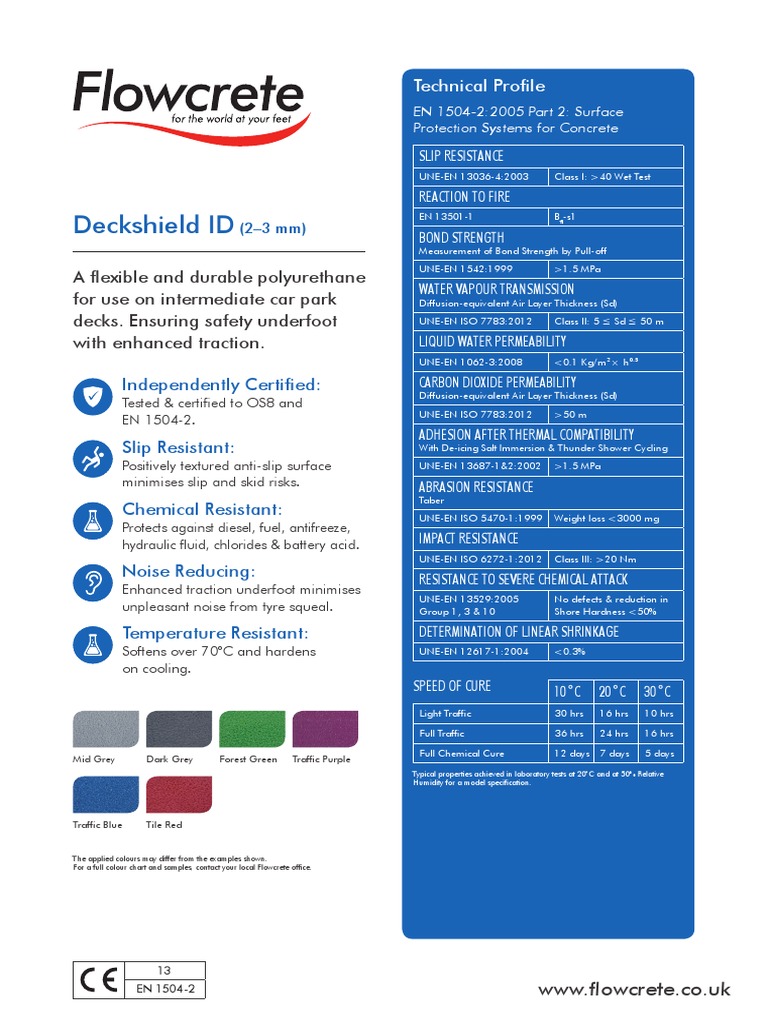 Deckshield Id May 2019 | PDF | Color | Concrete