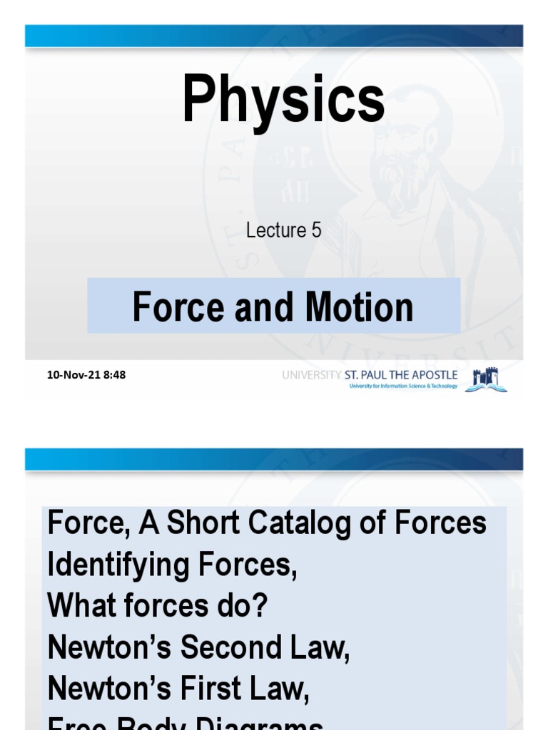 Physics: Force and Motion | PDF | Force | Friction