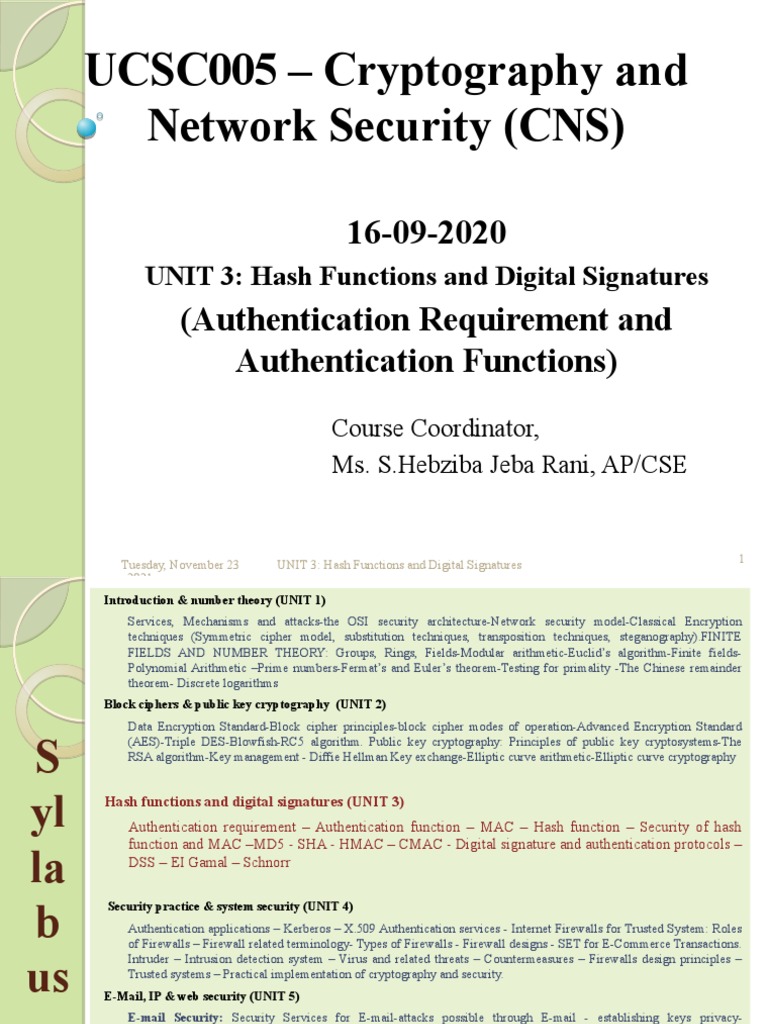 Cryptography and Network Security | PDF | Cryptography | Public Key ...