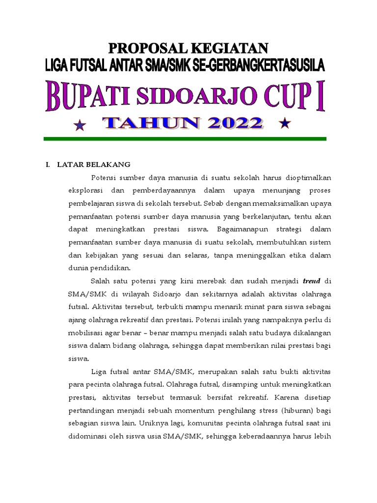 Contoh Proposal Osis | PDF