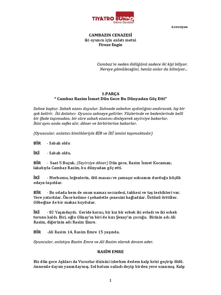 Firuze Engin - Cambazın Cenazesi | PDF