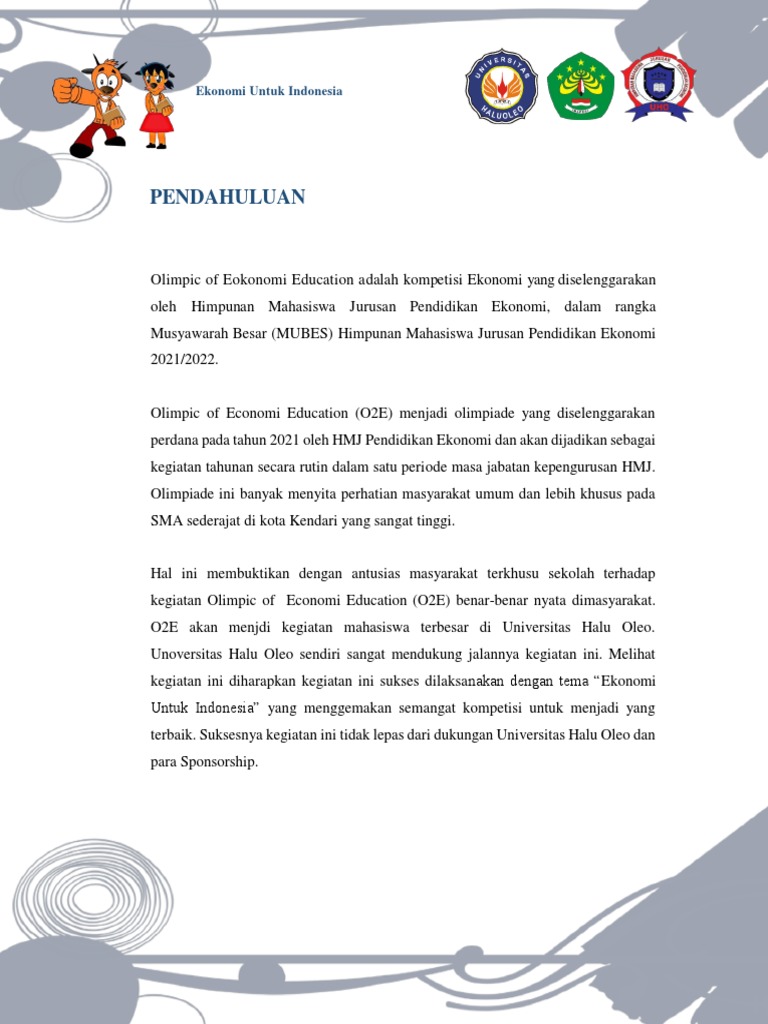 Proposal Olimpiade O2E Fix | PDF