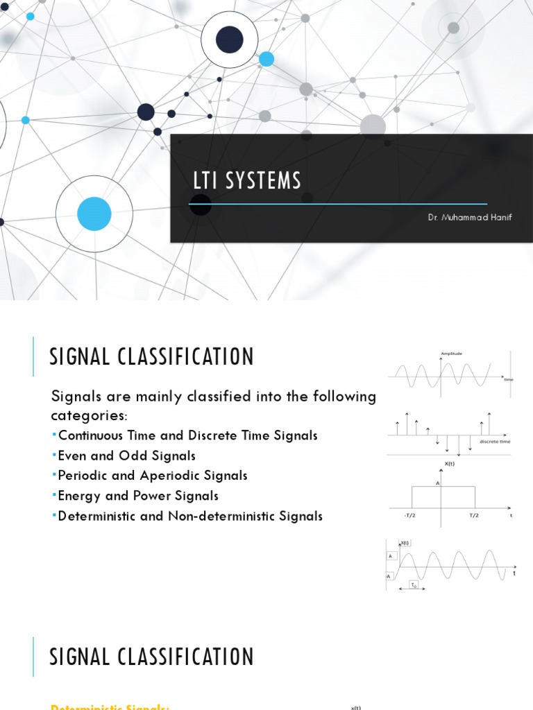 Lti Systems: Dr. Muhammad Hanif | PDF | Convolution | Theoretical Computer Science