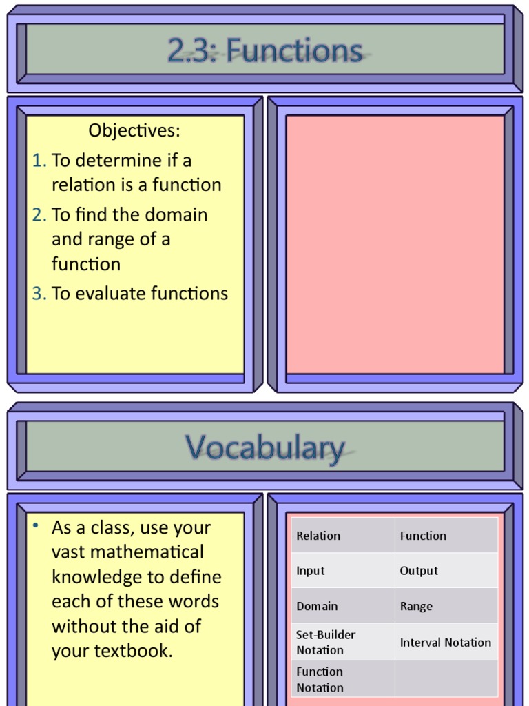 Intro To Functions - Domain and Range | PDF | Function (Mathematics) | Domain Of A Function