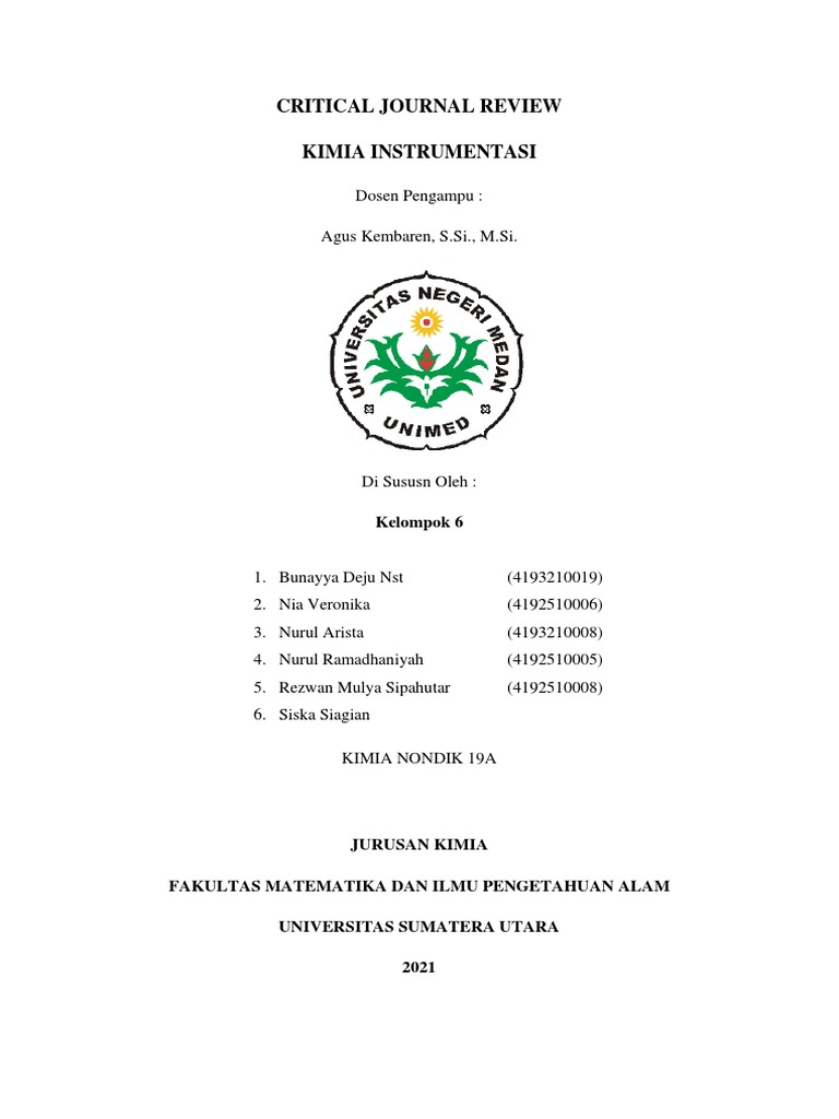 CJR - Kimia Instrumentasi - PSKM 19a - Kelompok 6 | PDF