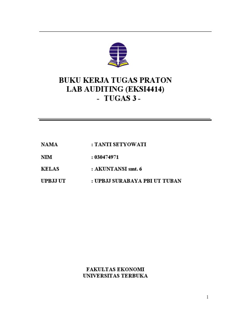 Tugas 3 Lab. Auditing | PDF