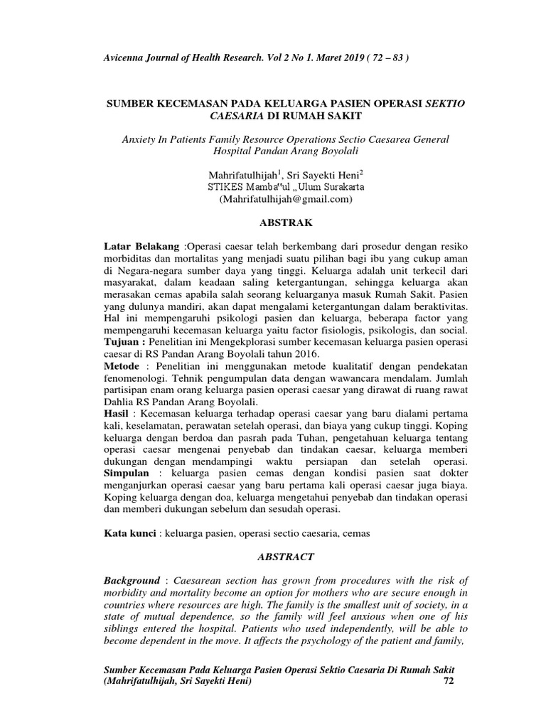 Jurnal 5 Sectio Caesarea | PDF