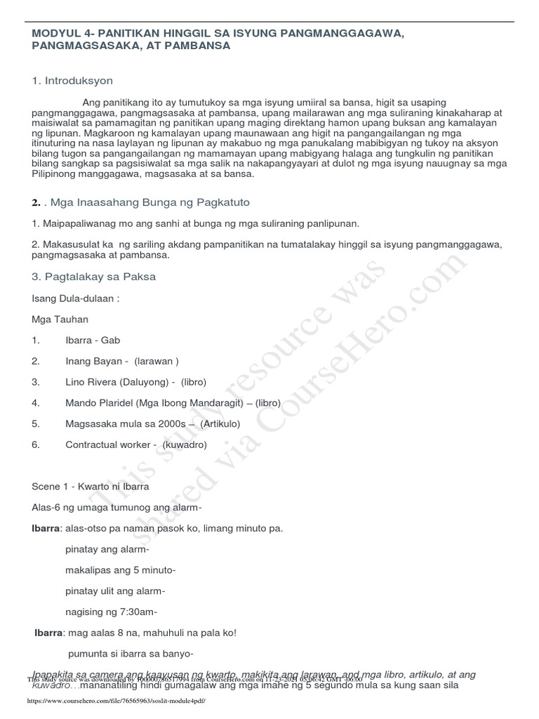 Soslit Module4 PDF | PDF