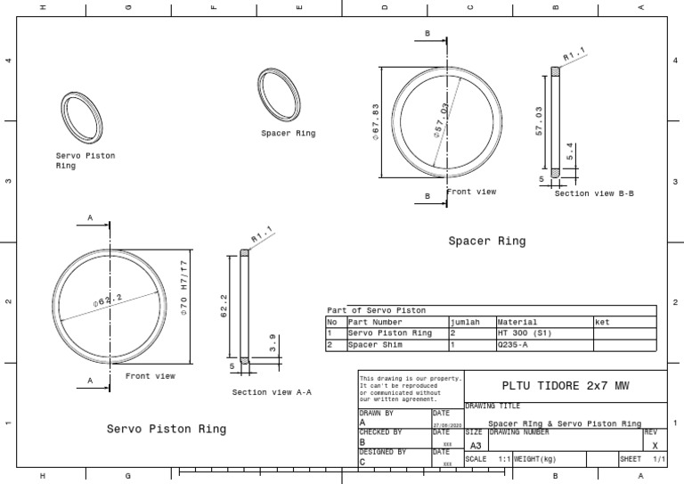 Spacer Ring: B A A3 X | PDF