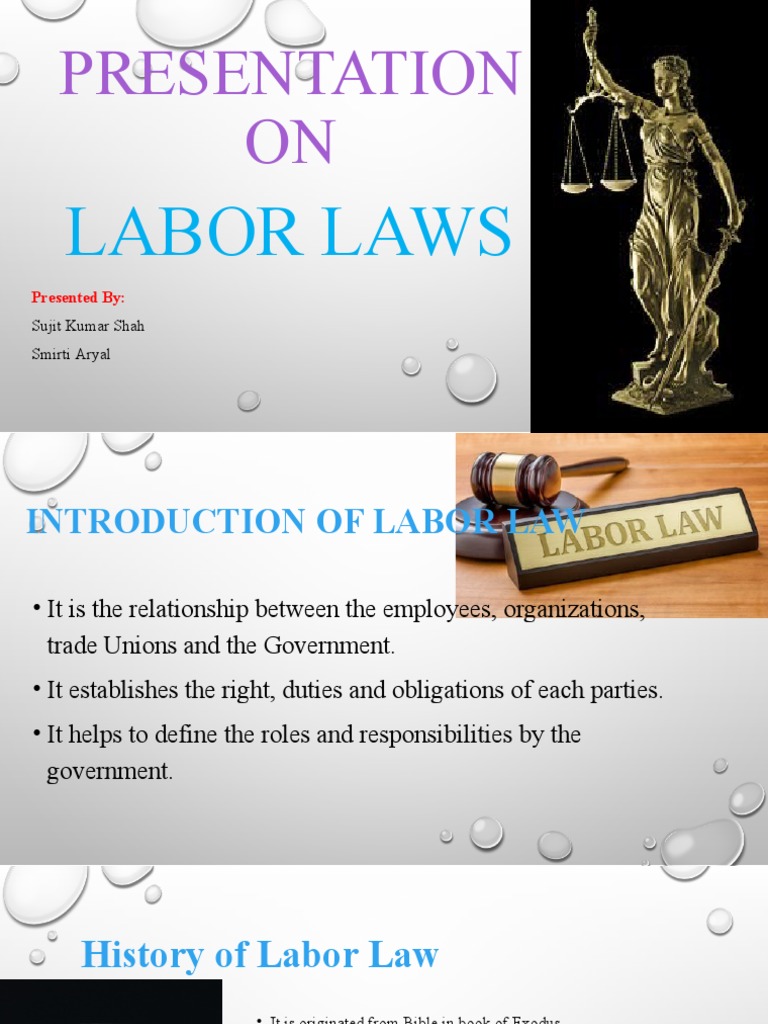 PRESENTATION - Labor Law | PDF | Employment | Labour Law