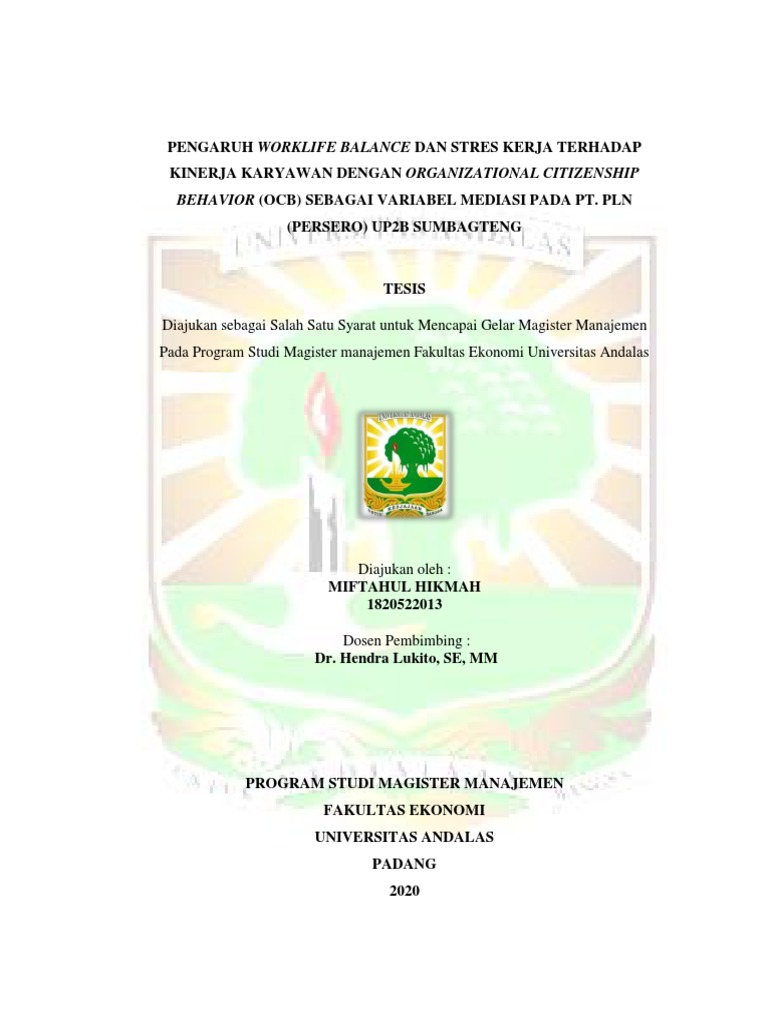 Full Tesis Lengkap | PDF