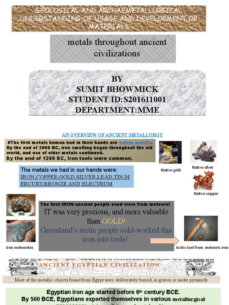 Metallurgy History Poster For Metallurgy Freshman | PDF | Metallurgy ...