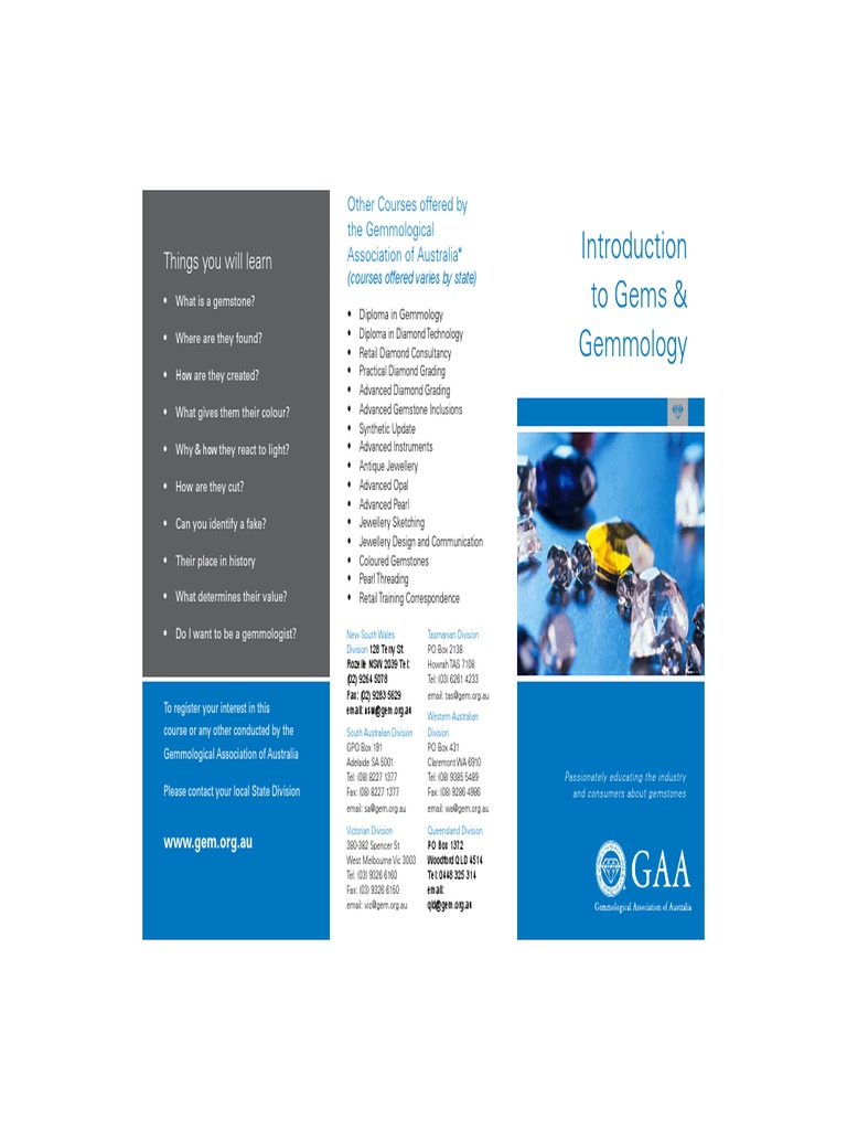 2020 SL Changes Introduction To Gems Brochure | PDF | Gemstone ...