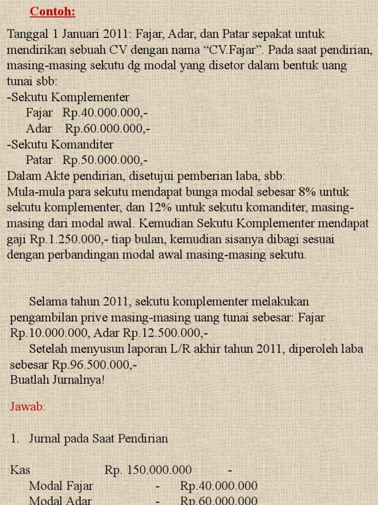 Contoh CV | PDF | Pengelolaan Keuangan & Uang