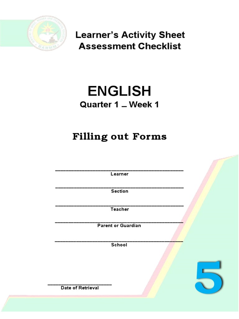 English: Filling Out Forms | PDF | Learning | Communication