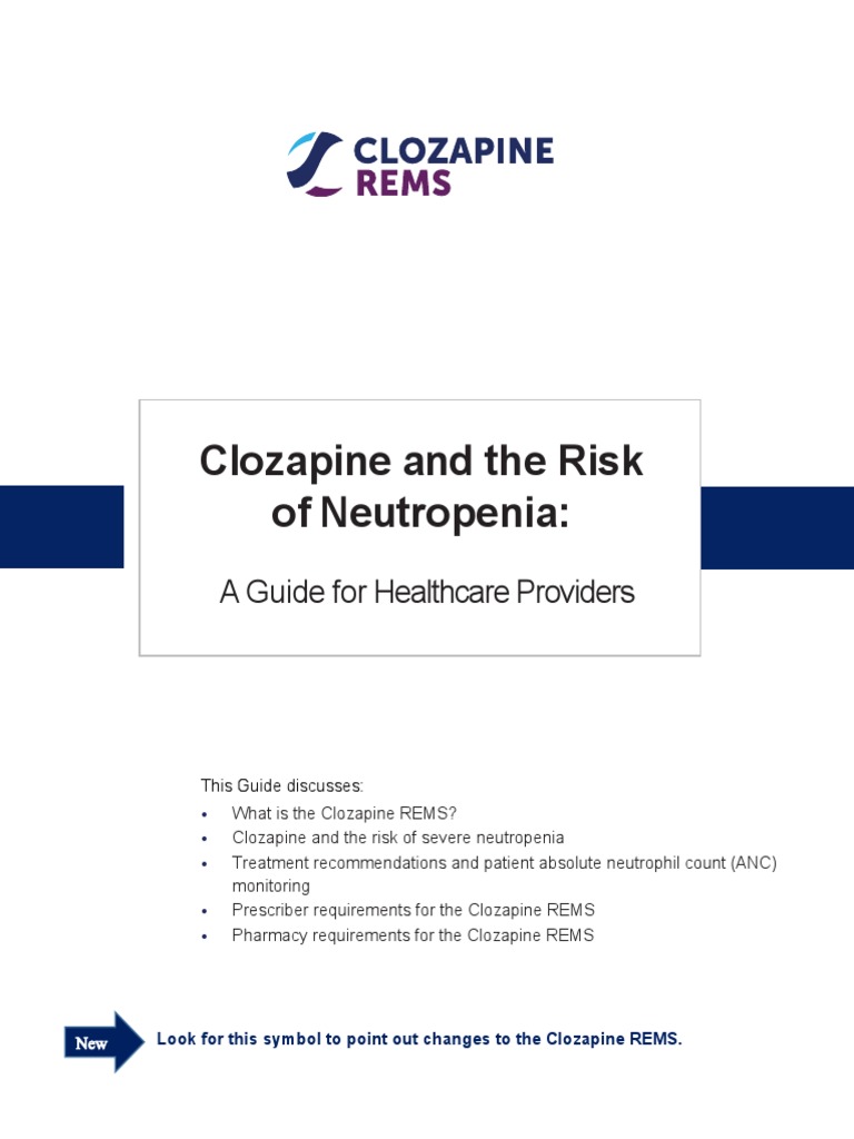 Clozapine Prescriber Guide | PDF | Clozapine | White Blood Cell