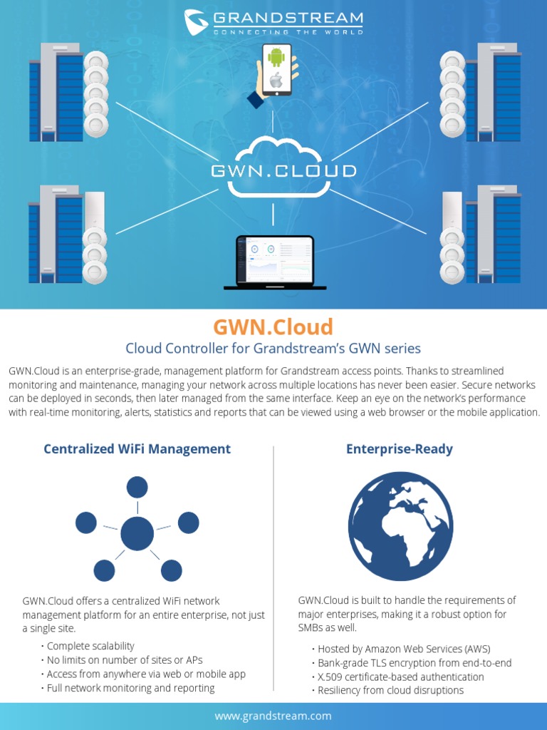 Cloud Controller For Grandstream S Gwn Series Pdf Cloud Computing
