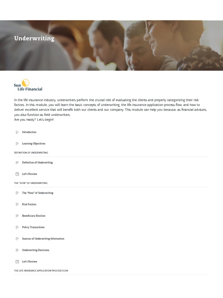 Underwriting | PDF | Underwriting | Insurance