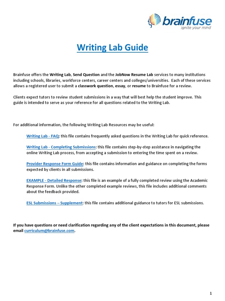 Writing Lab Guide | PDF | Apa Style | Narrative