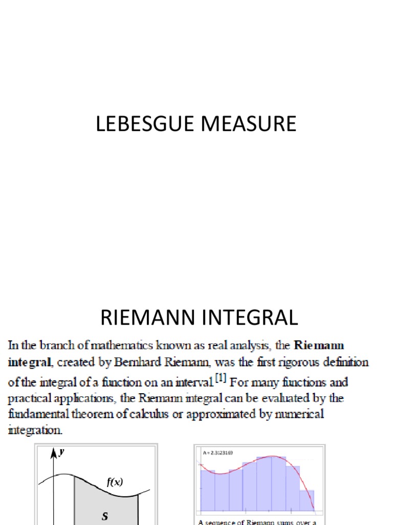 Real Analysis Lecture 4new | PDF | Integral | Lebesgue Integration