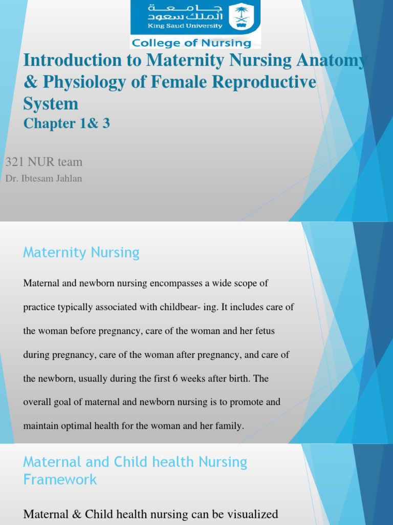 Introduction To Maternity Nursing Anatomy & Physiology of Female ...