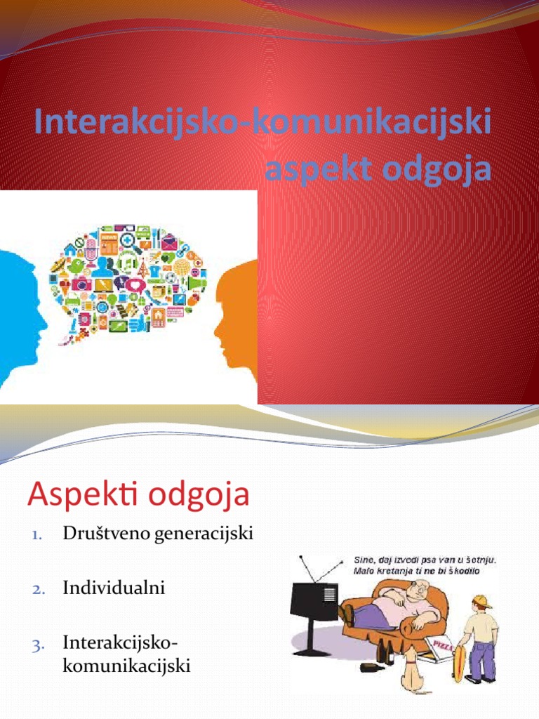 Interakcijsko-Komunikacijski Aspekt Odgoja | PDF