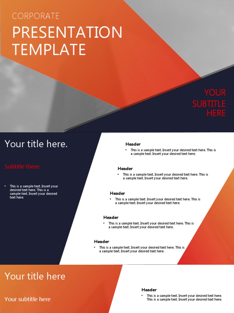 02 Corporate Orange Powerpoint Presentations 16x9 1 | PDF | Home & Garden 02 Corporate Orange Powerpoint Presentations 16x9 1 | PDF | Home & Garden